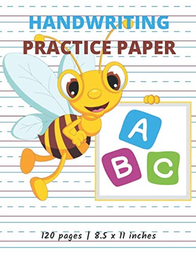 Handwriting Practice Paper: 120 Blank Writing Pages | Writing Paper ...