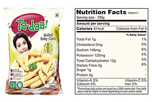 Ta-DAA Boiled Baby Corn - Without Dressing, 300g : Amazon.in: Grocery ...