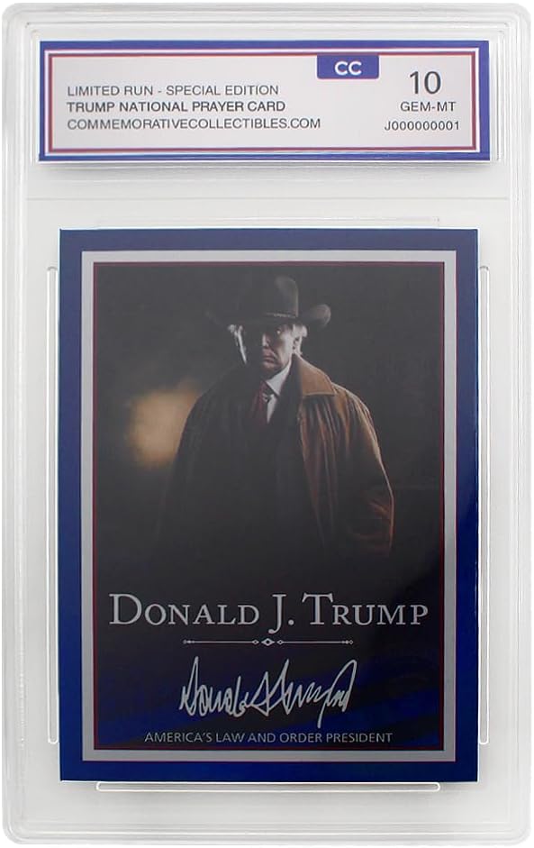 Amazon.com: Trump Mugshot Collector Trading Card Graded Gem Mint 10 ...