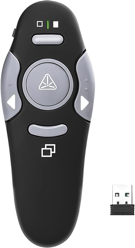 TISHOW Wireless Presentation Clickers,Laser Pointer,Clicker for ...