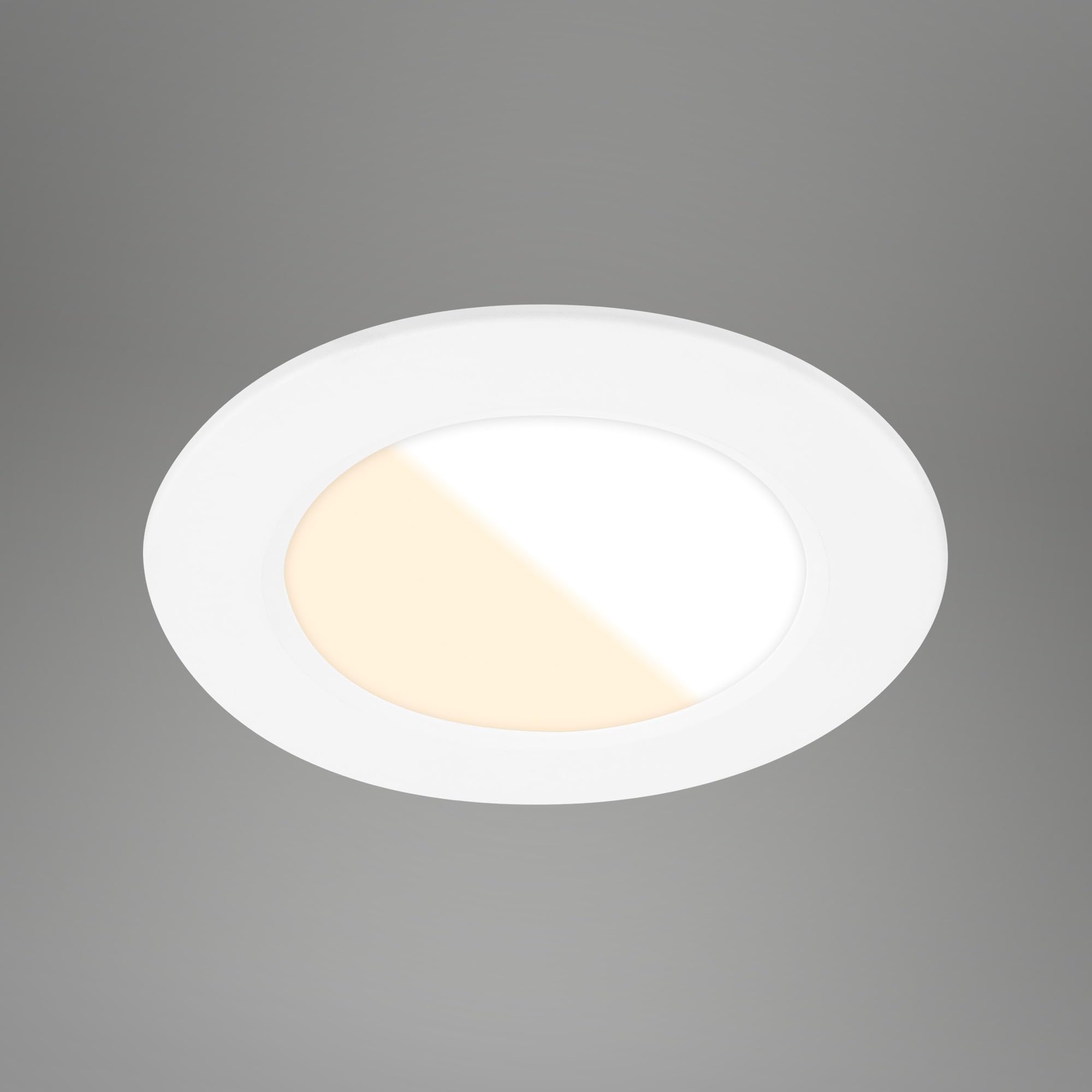 B.K.Licht - 3er Set LED Bad Einbaustrahler 230V flach, warmweiße ...