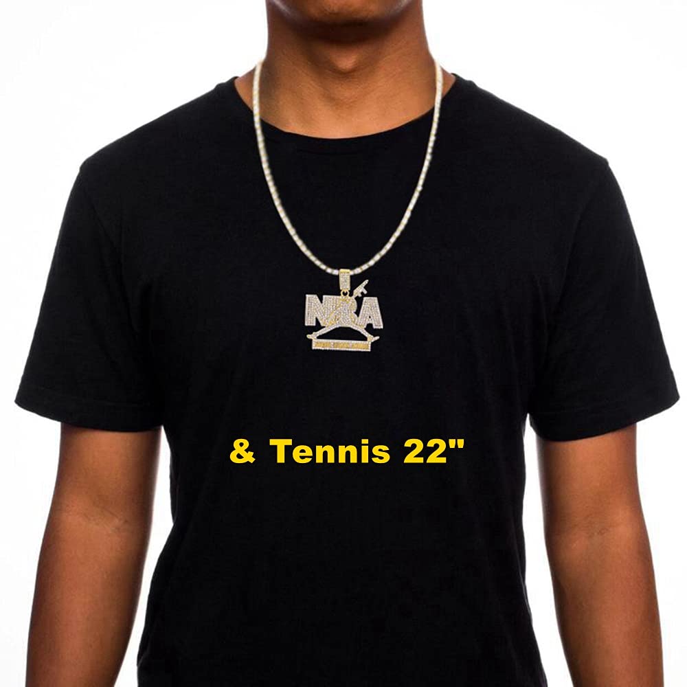 Iced Out Nba Youngboy Pendant Chains for Men Silver Gold Never Broke ...