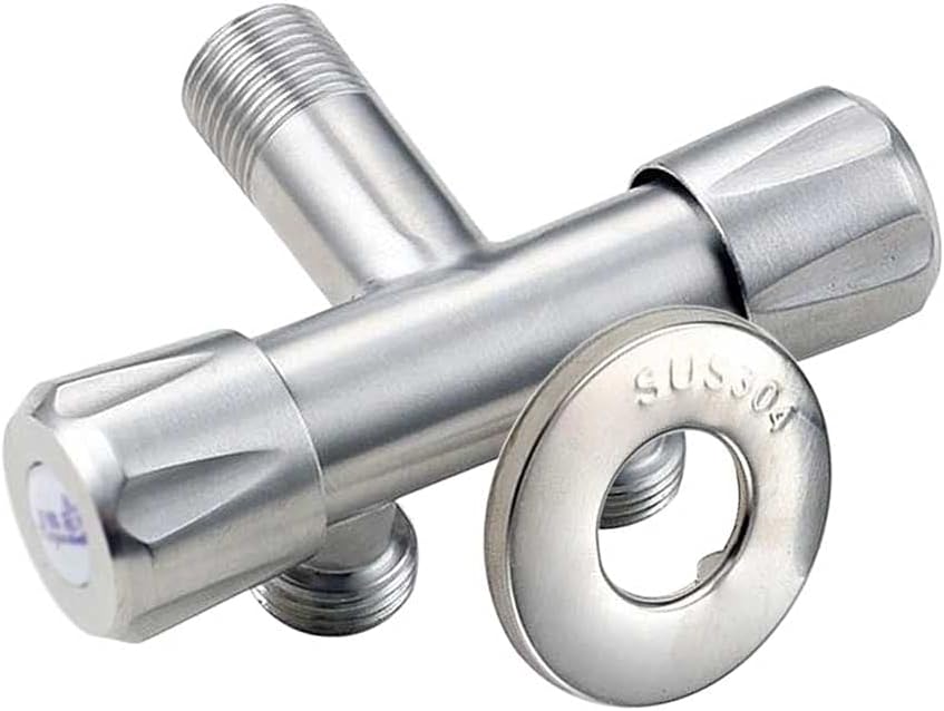 1/2 Three-way Triangle Valve G1/2 Toilet Stop Valve Multi-function Tap ...