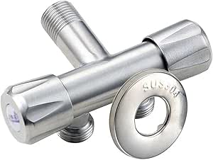 1/2 Three-way Triangle Valve G1/2 Toilet Stop Valve Multi-function Tap ...