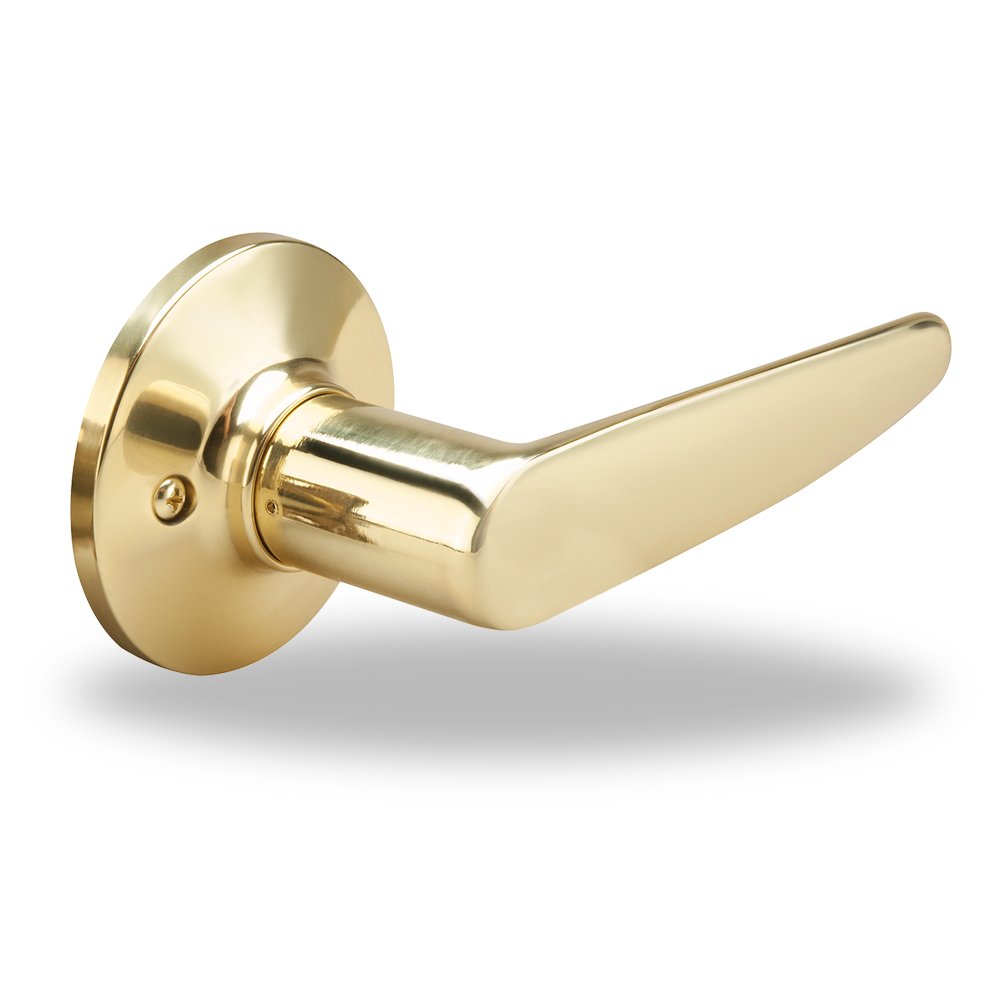Snapklik.com : Edge Series Alpharetta Dummy Lever In Polished Brass