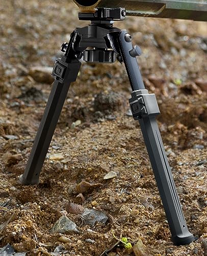 Snapklik.com : Bipod Tactical Rifle Bipod 360 Degrees Adjustable Quick ...