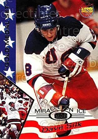 Amazon.com: (CI) Dave Silk Hockey Card 1995 Signature Rookies Miracle ...