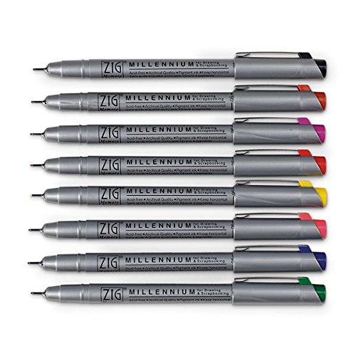 Zig Millennium Assortment 01 Set of 8 : Amazon.in: Office Products