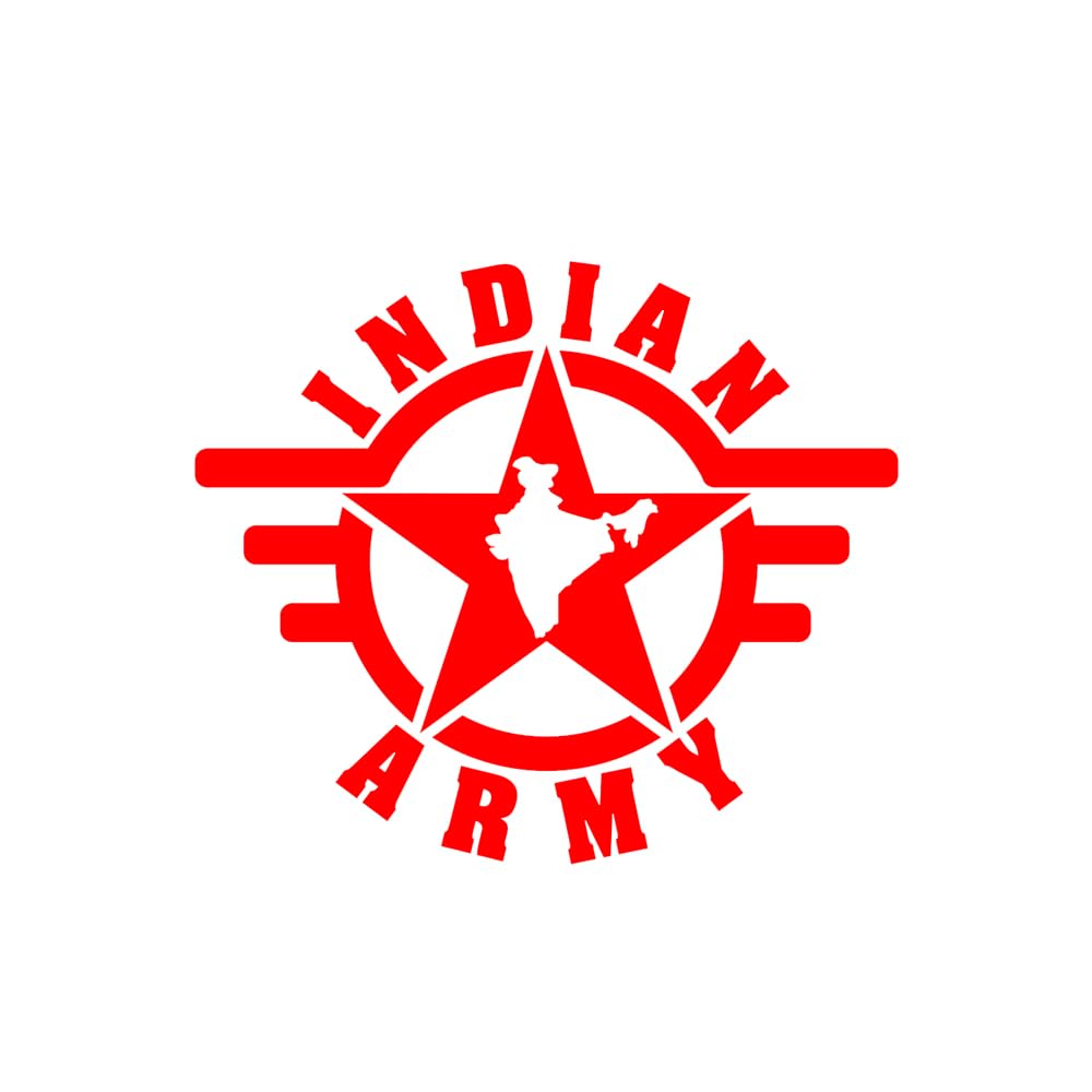 Indian Army Logo Red Colour