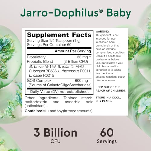 Jarrow Formulas® Jarro-Dophilus® Baby Probiotic + GOS Prebiotic ...