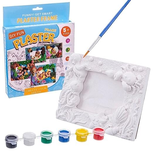 Inllex DIY Plaster Frame Plaster Painting Kits Creature Frame/Fish ...