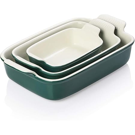 Amazon.com: STAUB Ceramics Rectangular Baking Dish Set, Casserole Dish ...