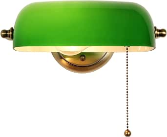 Wall Lamps & Sconces Traditional Banker Vintage Wall Sconce, Green ...