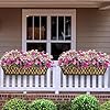karlliu 2 Pack 24 Inch Window Boxes Planters Railing Planter Box with ...