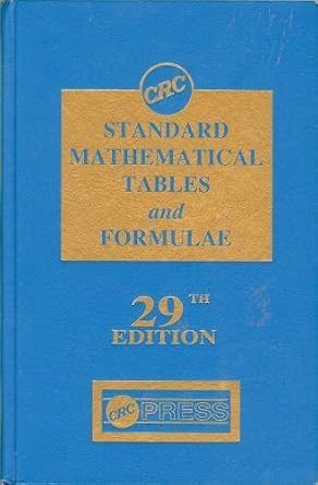 CRC Standard Mathematical Tables and Formulae, 29th Edition (Discrete ...