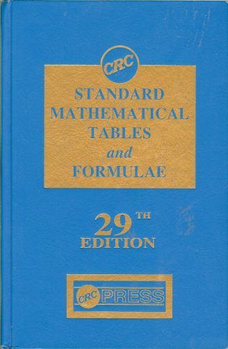 CRC Standard Mathematical Tables and Formulae, 29th Edition (Discrete ...