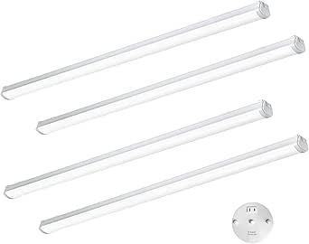 be studied 4FT Linkable 60W LED Shop Lights with Socket 3000K 4000K ...