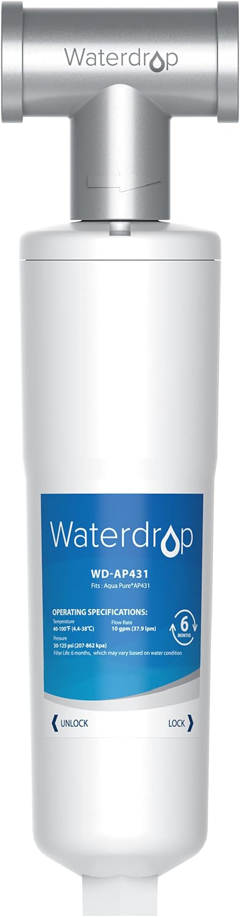 Amazon.com: Waterdrop AP431 Replacement Cartridge for 3M AP431 Scale ...