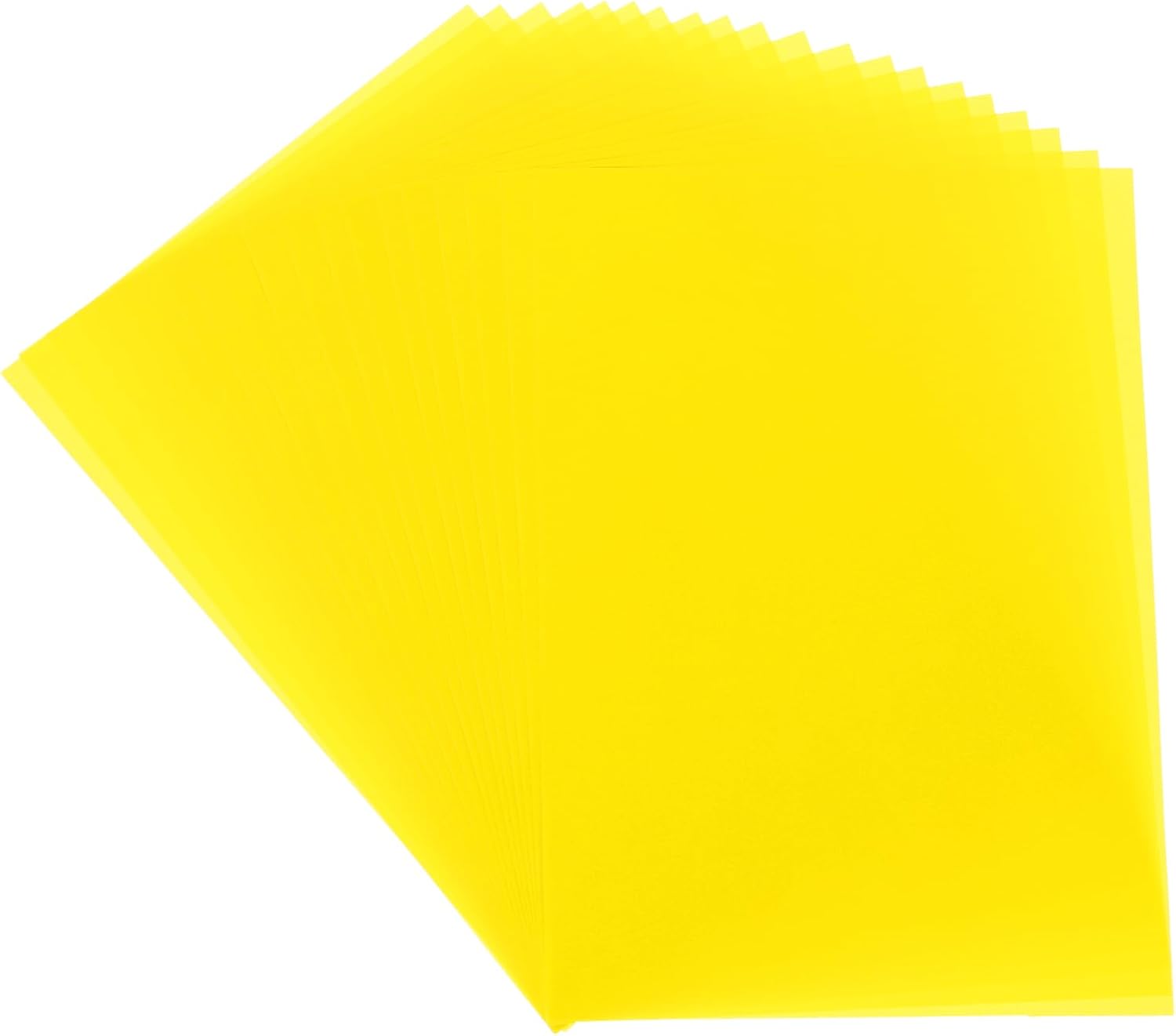Amazon.com: MECCANIXITY Colored Vellum Paper, 50 Sheet Lemon Yellow ...