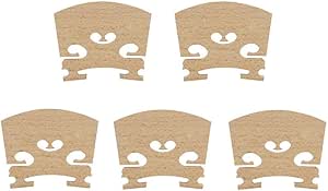 Amazon.com: 5 Pack Violin Bridge Maple Violin Bridge Pre-Cut & Pre ...