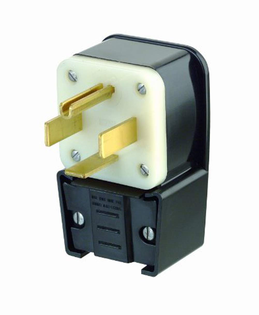 Leviton 9462-P 60 Amp, 125/250 Volt, Straight Blade, Plug, Industrial ...