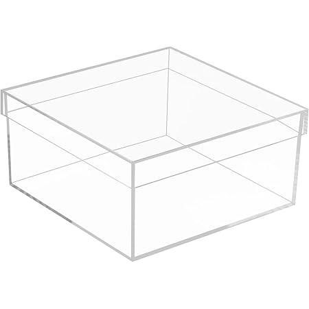 Amazon.com: Clear Acrylic Square Cube Boxes, Worasign Plastic Square ...