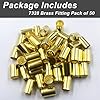 Amazon.com: 50PCS 7328 Hose Ferrules Brass Fitting, 0.656in ID x 1in ...