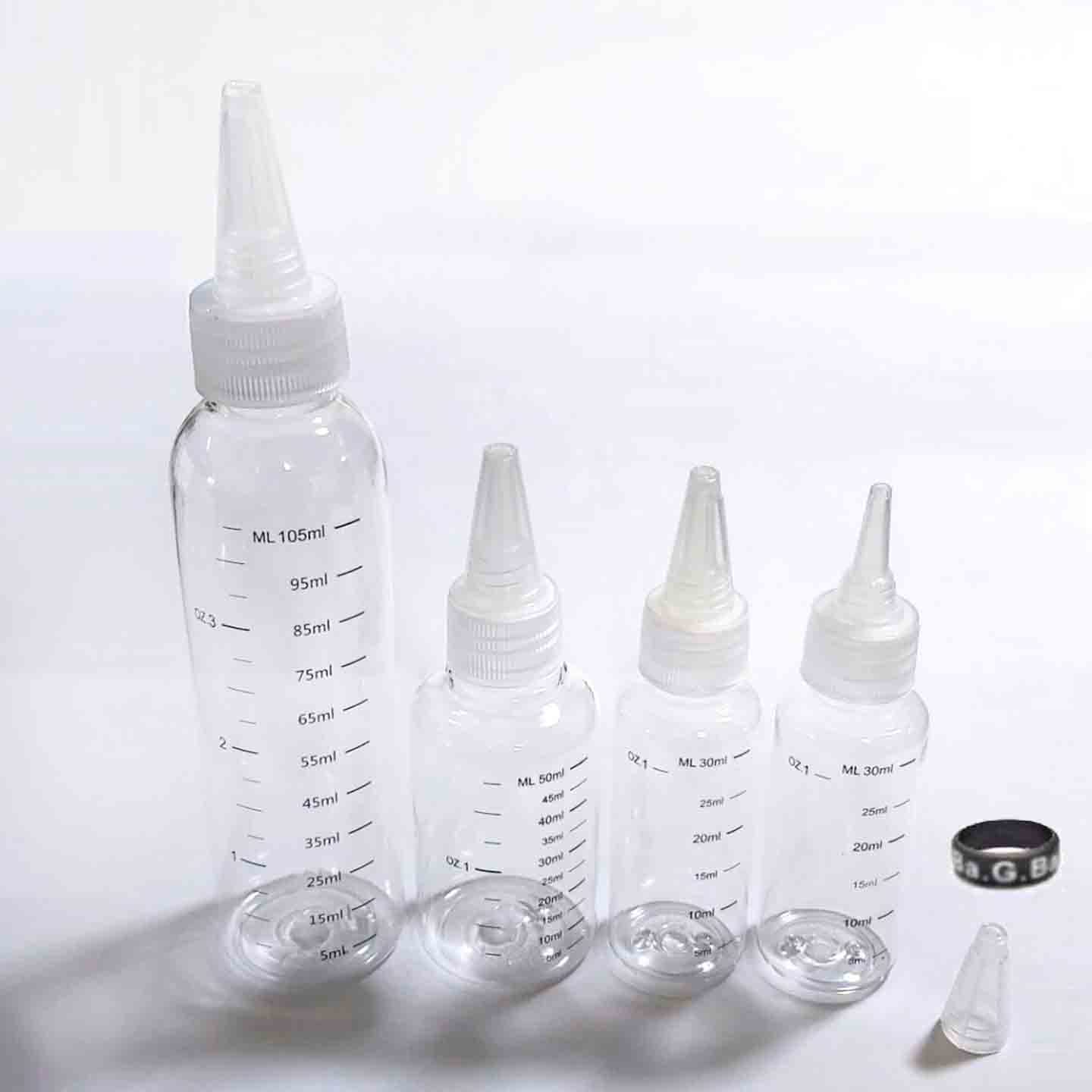 Amazon | ユニコーンボトル メモリ付き 30ml 60ml 120ml Ba.G.Baオリジナルバンド付き 電子タバコ リキッド 化粧水 エンプティボトル VAPE (60ml 4本 ...