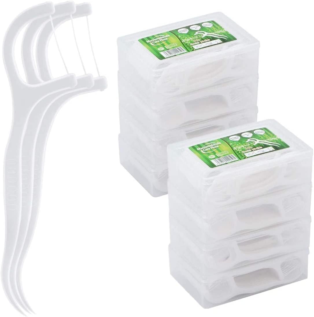 Amazon.com : 400 Pcs Dental Floss Picks Dental Floss Stick Disposable ...