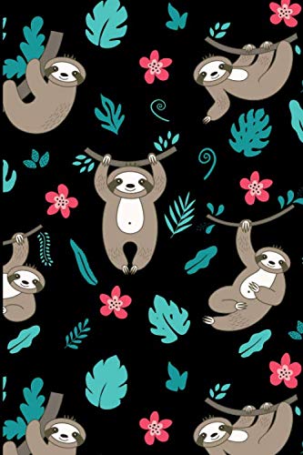 Sloth Notebook: College and School Journal | 6" x 9" with 120 pages of ...