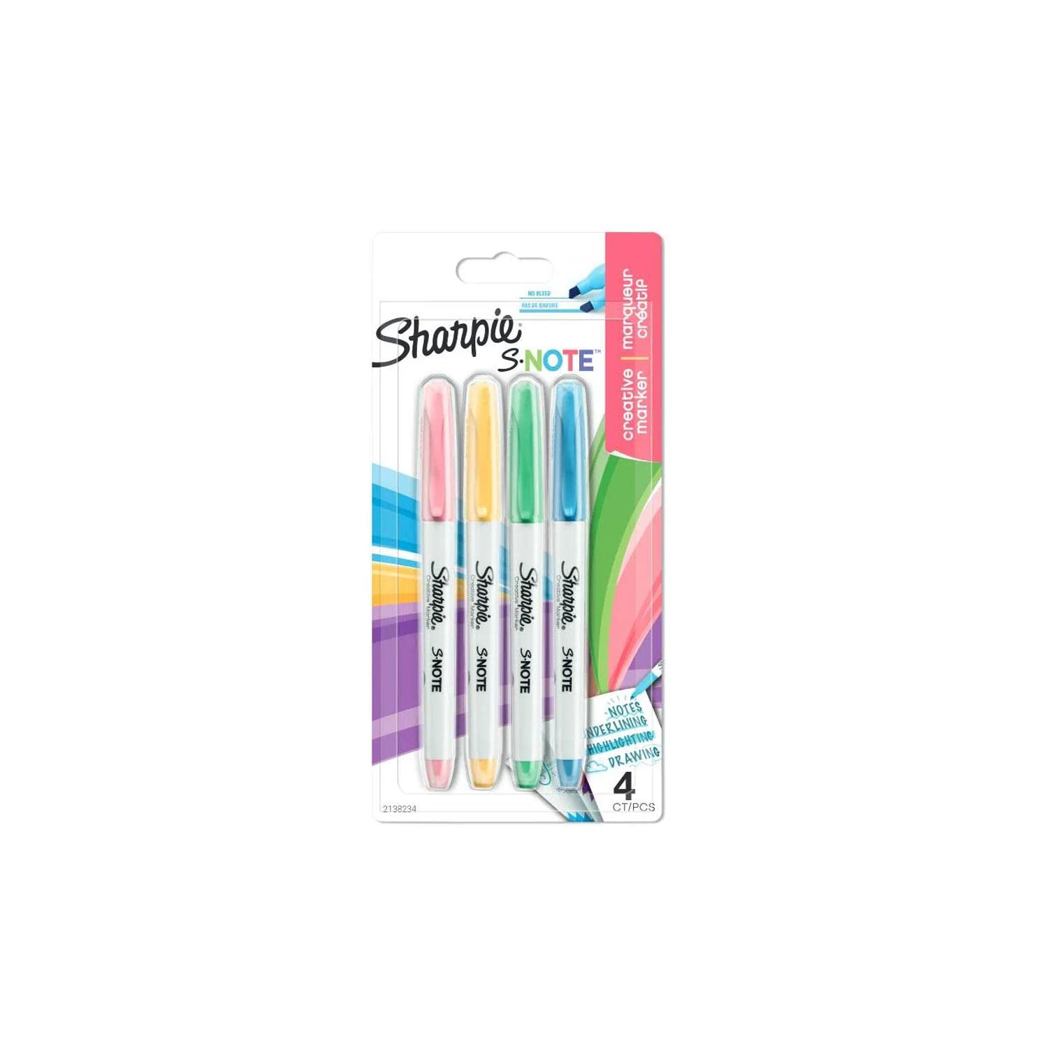 Sharpie S-Note Highlighter Pens | Part Art Marker Pen, Part Highlighter ...