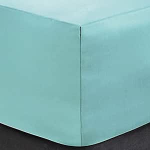 DTEX HOMES Extra Deep Fitted Sheet 40cm 16 Inch - Non Iron Easy Care ...