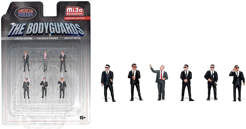 Amazon.com: American Diorama The Bodyguards 6 Piece Diecast Figure Set ...