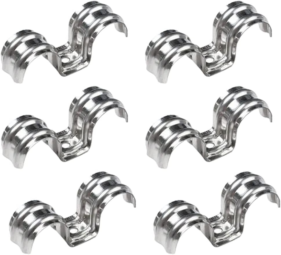 U Shape Bracket Tube StrapTwo Hole Rigid Pipe Strap,20 Pcs glrovazas 25 ...