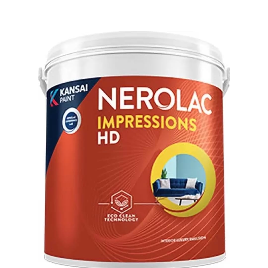 Nerolac Impression HD 24 Carat Premium Emulsion 4 ltr White Emulsion ...