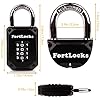 FortLocks Gym Locker Lock - 4 Digit, Heavy Duty, Hardened Stainless ...