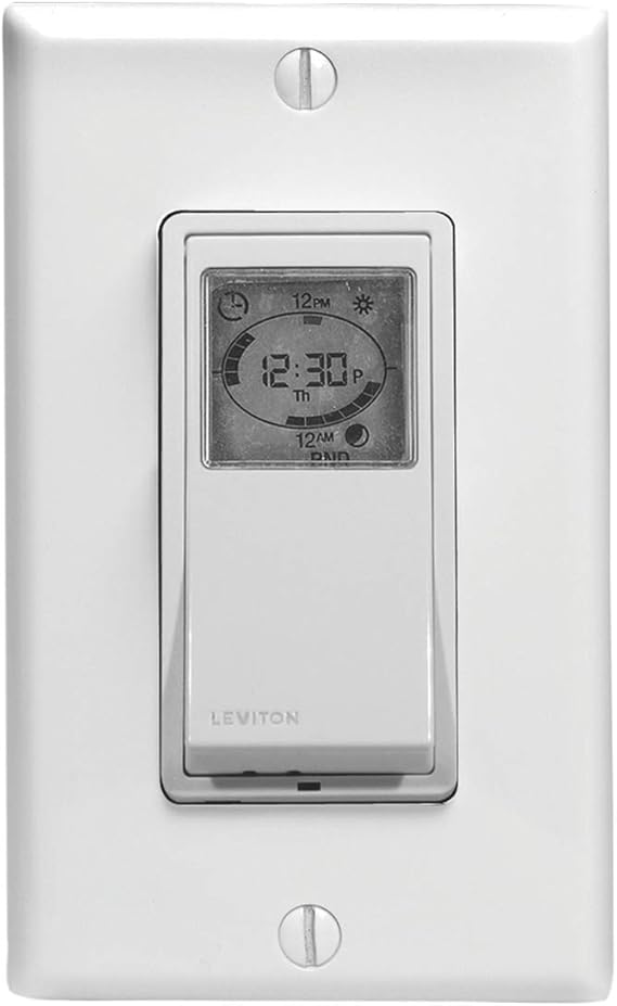 Leviton VPT24-1PZ Vizia 24-Hour Programmable Indoor Timer with ...