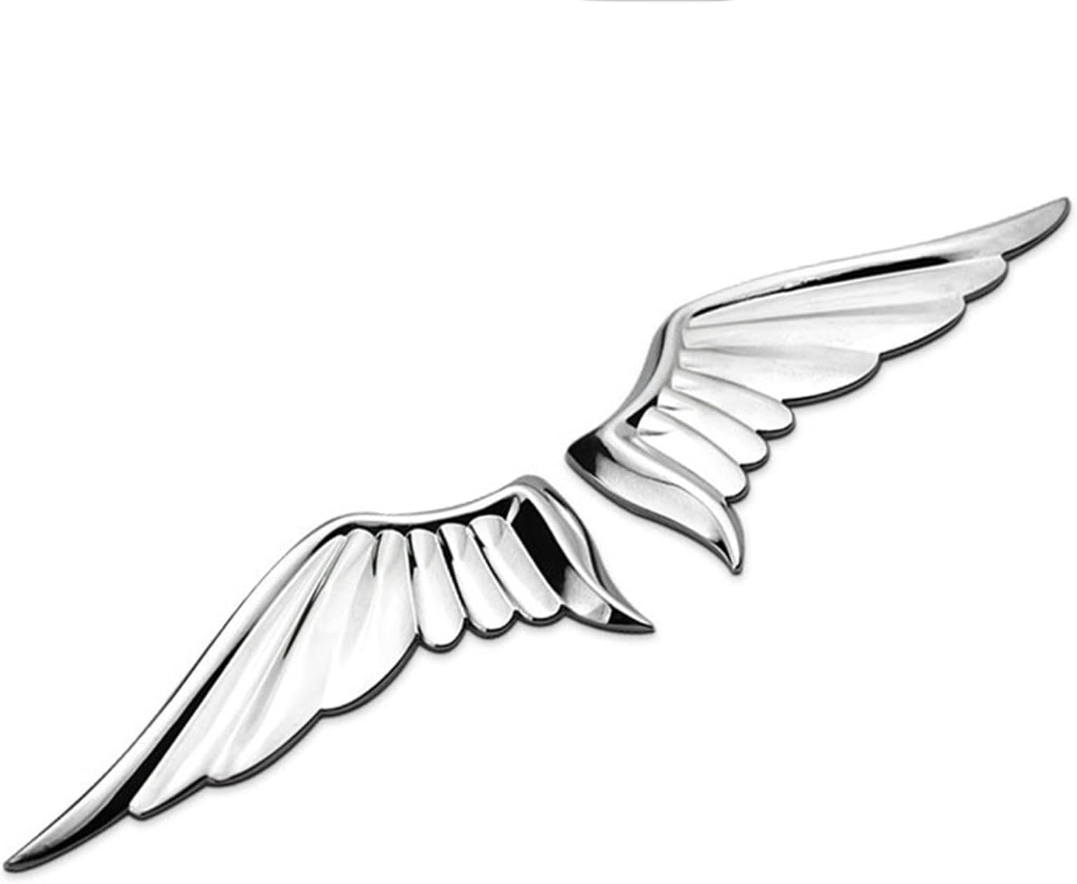 Amazon.com: 2pcs 3D Angel Wings Emblem Auto Car Badge Decals Styling ...