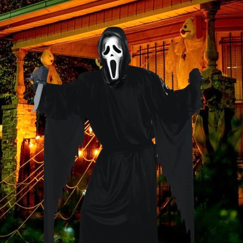 Kids Ghostface Costume with Scream Mask & Tunic | Complete Halloween ...