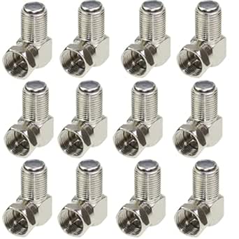 Amazon.com: AIMHDUTY Coaxial Cable Right Angle Connector, 12PCS 90 ...