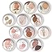 12Pcs Glass Strong Magnetic Refrigerator Magnet Fridge Sticker, Round ...