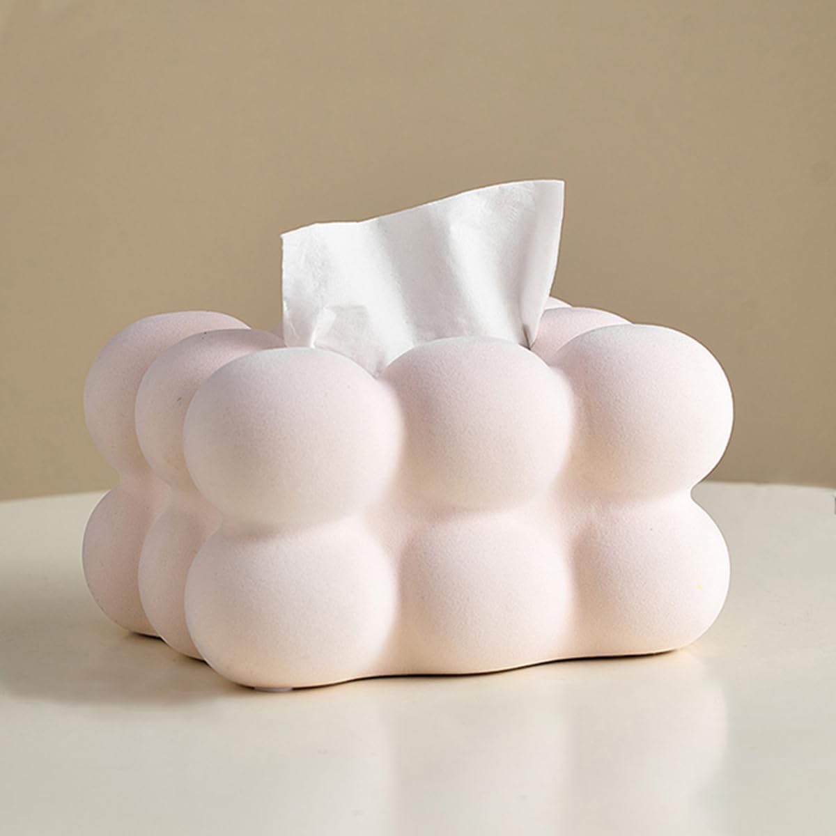 Amazon.com: Ceramic Tissue Box Cover, Marshmallow Shape Tissue Box ...