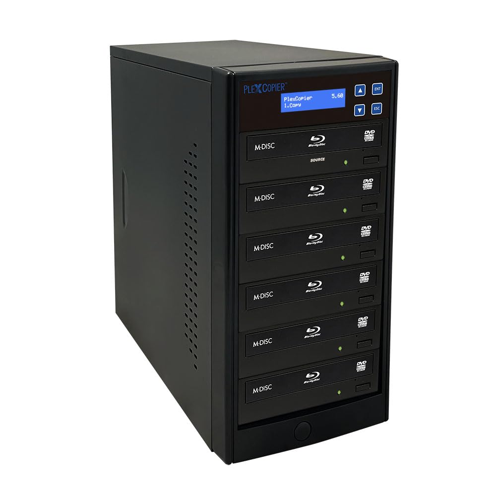 Amazon.com: PlexCopier 1 to 5 Blu-ray BD BDXL M-Disc CD DVD Duplicator ...