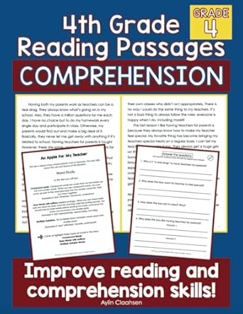 Amazon.com: 4th Grade Reading Passages with Comprehension Questions ...