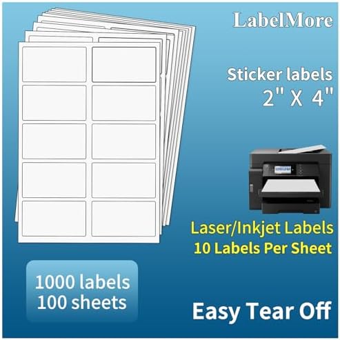 Avery 2" x 4" Shipping Labels with TrueBlock Technology for Laser ...