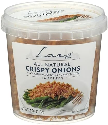 Amazon.com : Lars Own Imported Crispy Onions 4 Ounce Package - 3 pack ...