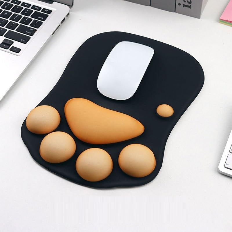 XENOTY Ergonomic Mouse Pad with Wrist Support, Non-Slip Backing Cute ...