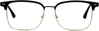 Eyeshells Extended Fit Browline Eyeglasses Frame for Men, Wide, for Big ...
