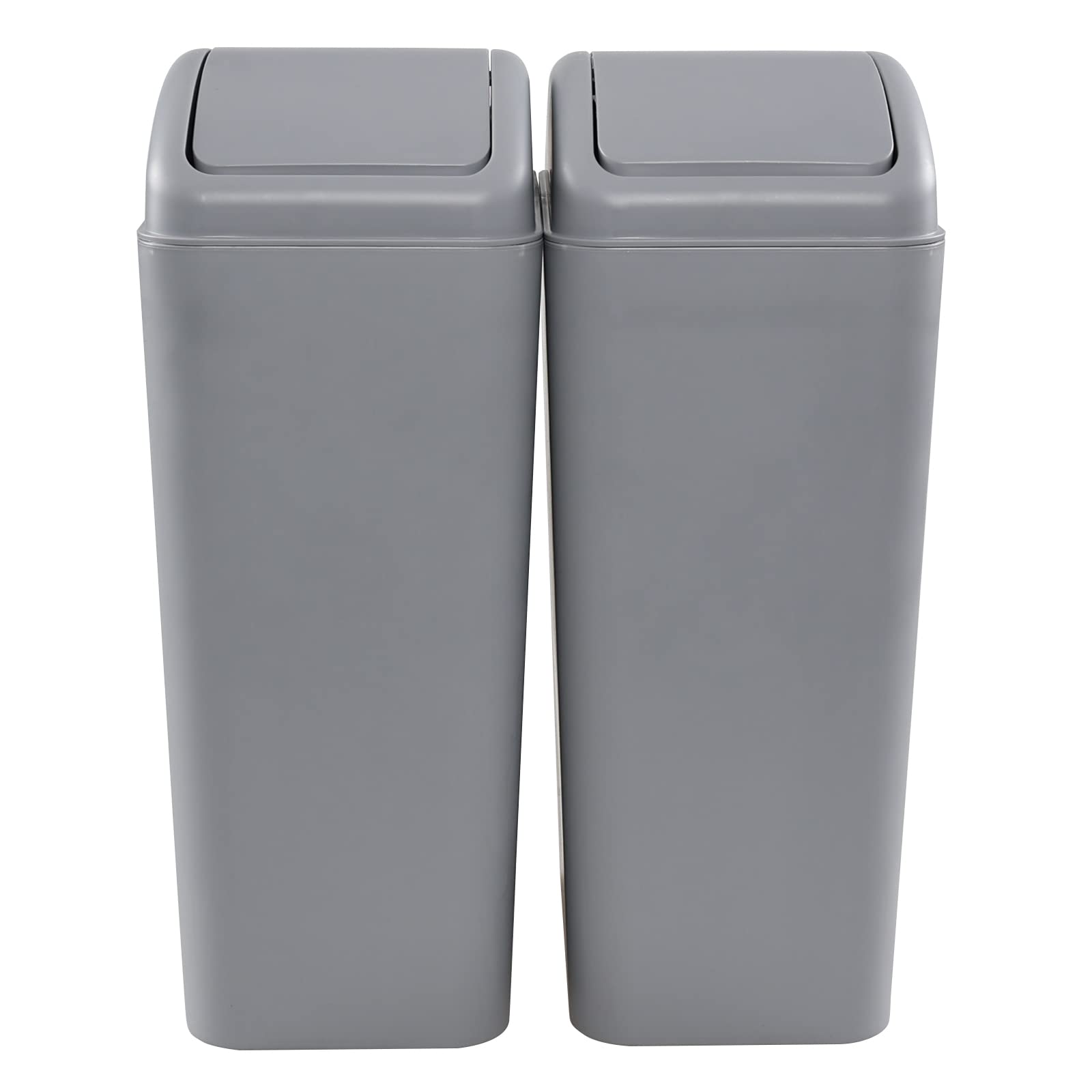 Amazon.com: CadineUS 14 Liter Plastic Trash Can with Lid, Kitchen ...