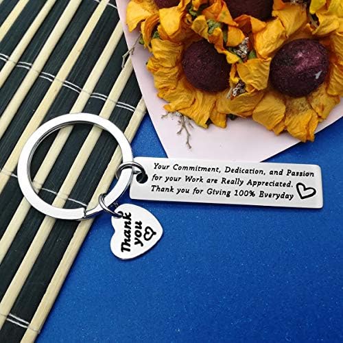 Employee Keychain Appreciation Gift Your Commitment, Dedication, and ...